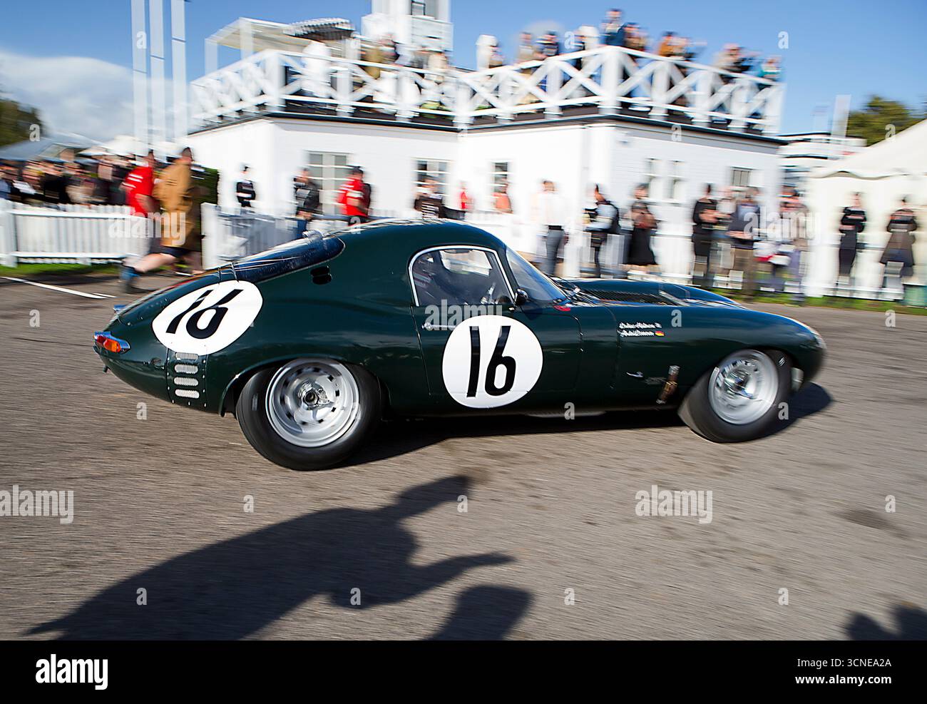 1963 Jaguar E-type Lightweight 'Lowdrag' coupe driven by Andre Lotterer ...