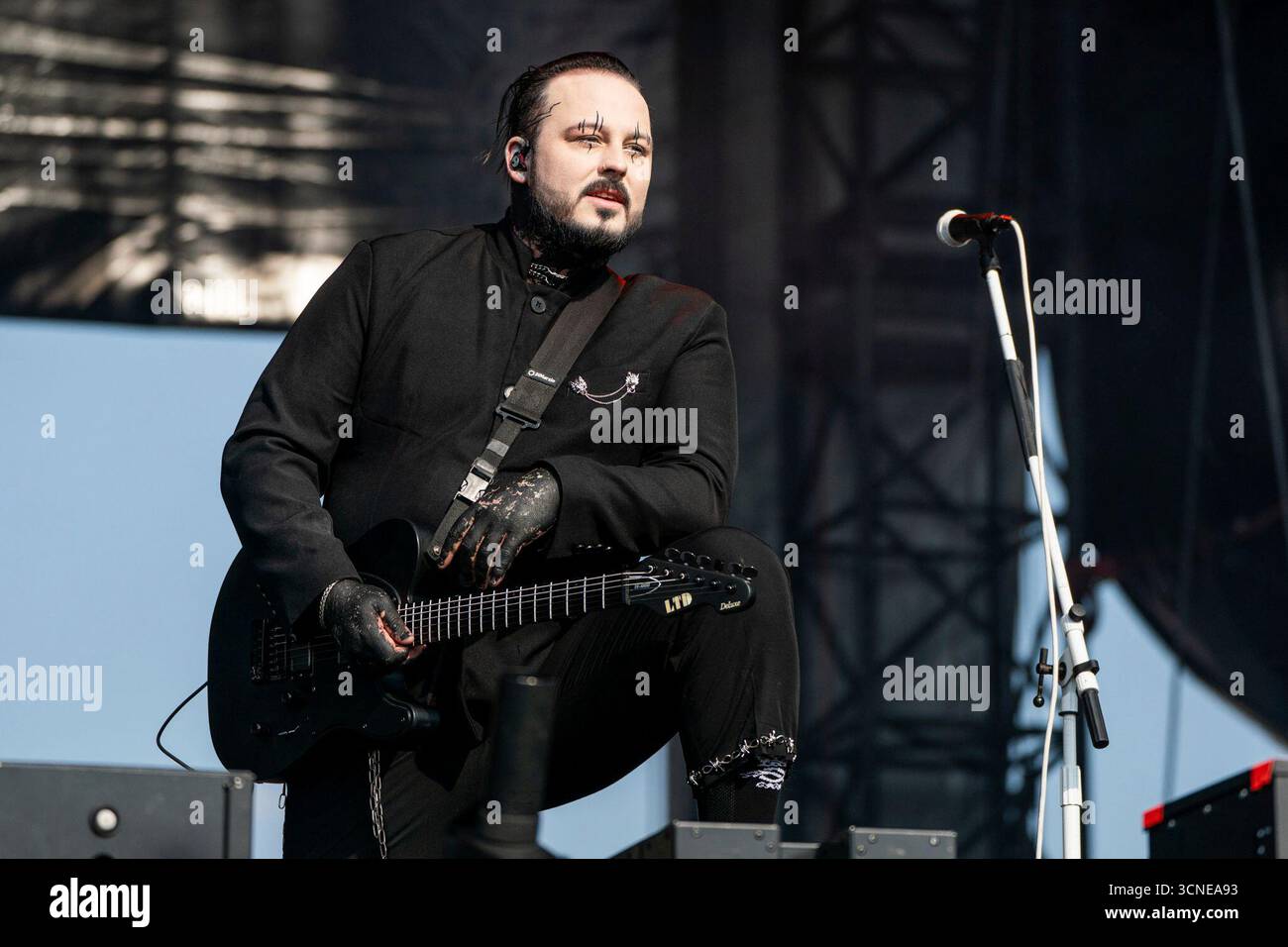 Ryan Sitkowski of Motionless in White performs during Louder Than Life ...
