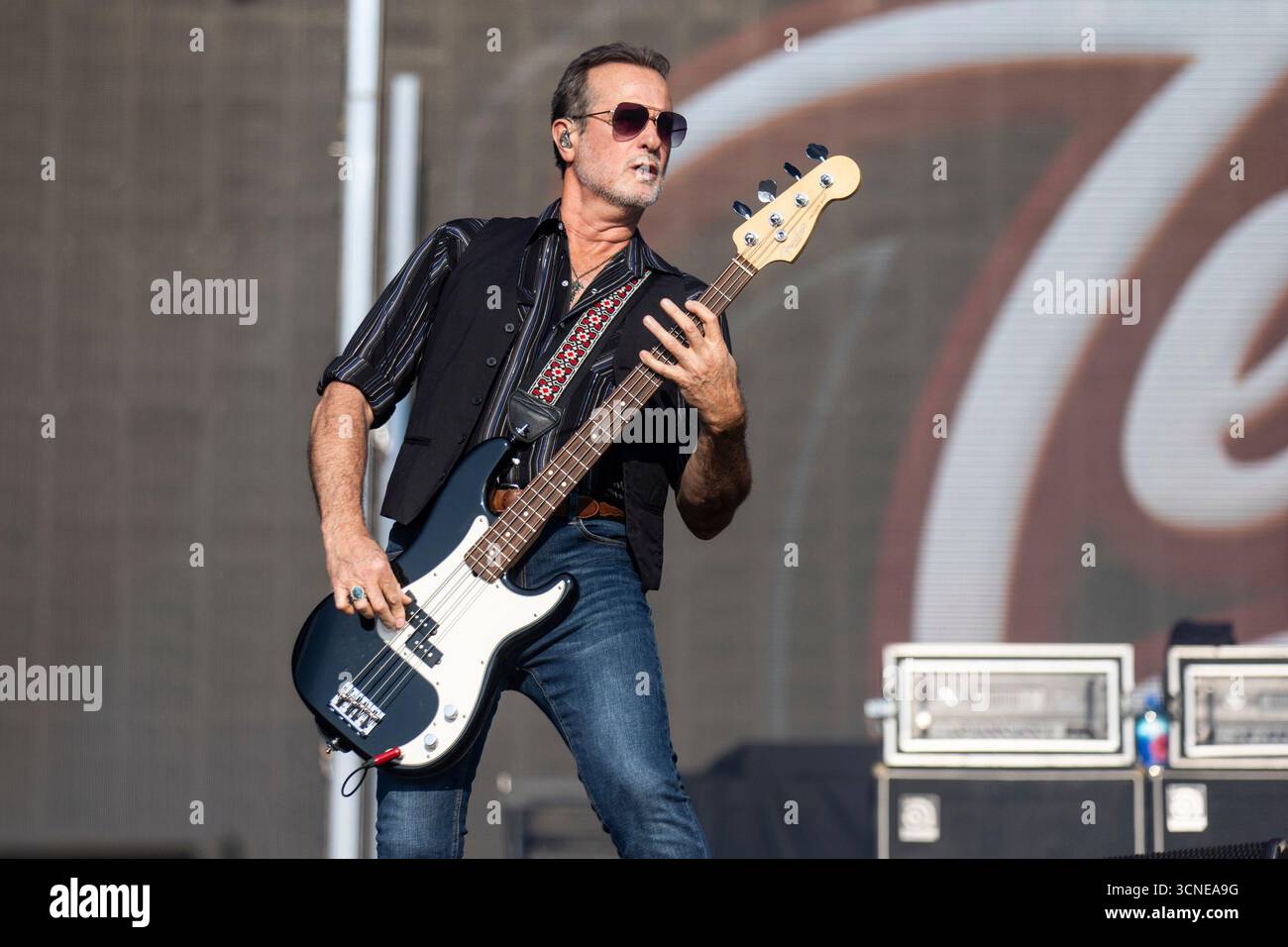 Robert DeLeo of Stone Temple Pilots performs during Louder Than Life ...