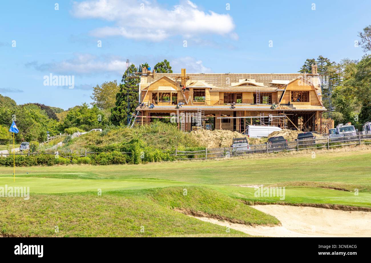 large expensive home under construction at 12 further lane in east ...
