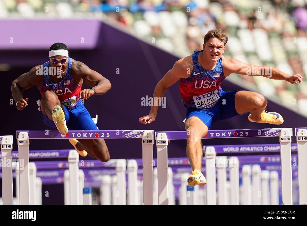 United States' Kyle Garland and United States' Heath Baldwin compete in ...
