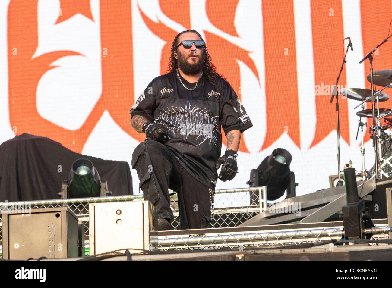 Eric Vanlerberghe of I Prevail performs during the Louder Than Life ...