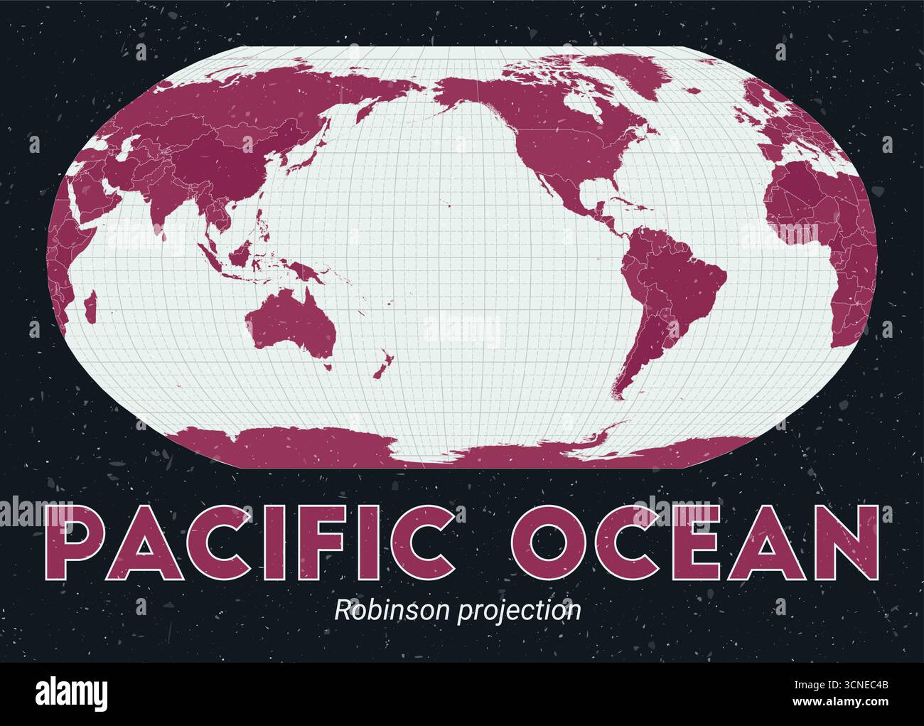Nautical map pacific Stock Vector Images - Alamy