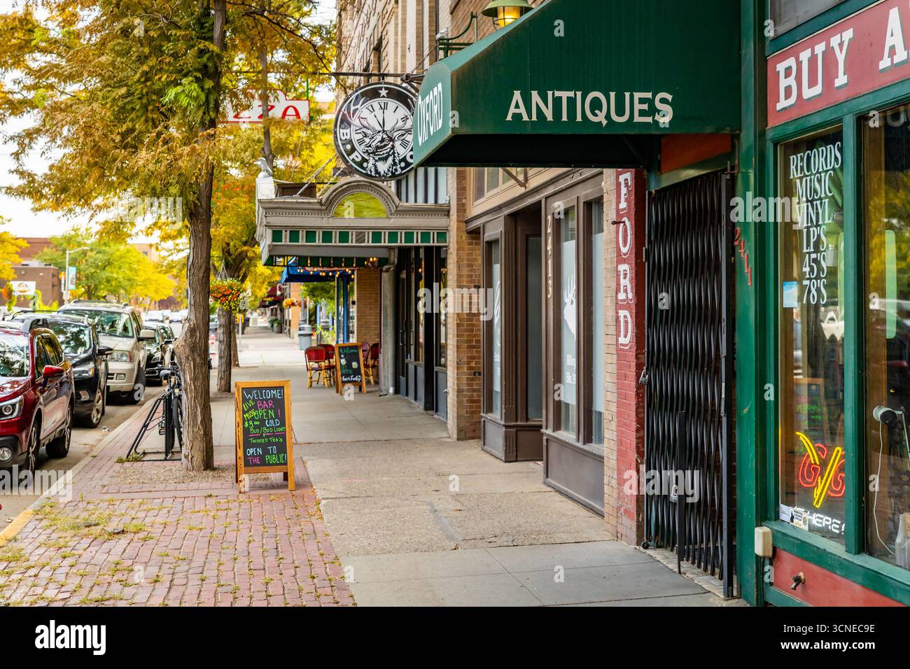Billings, MT, USA - July 25 2025: A vibrant street view of downtown ...