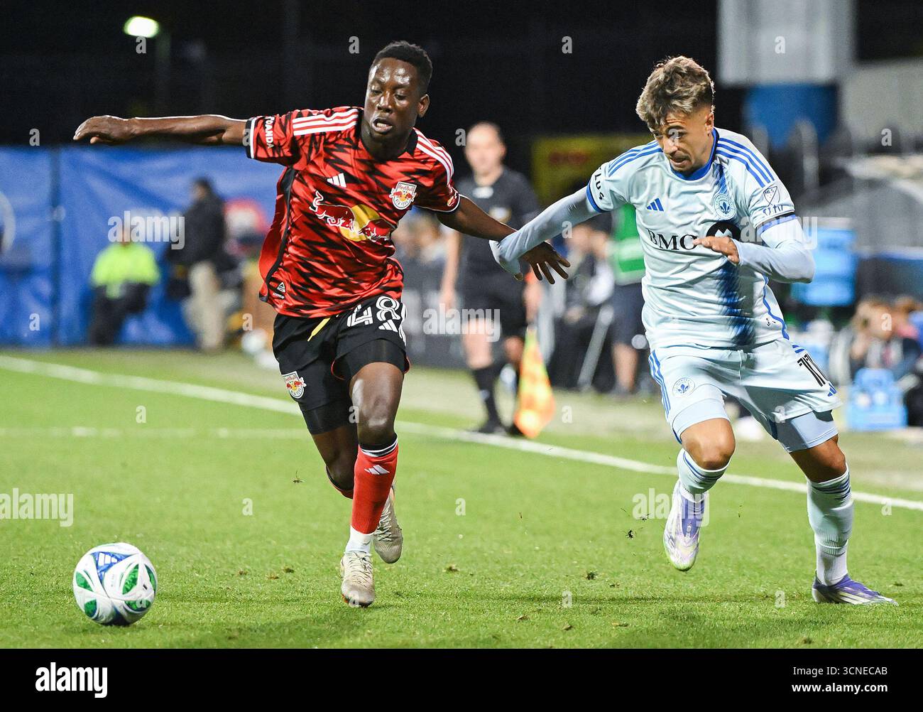 CF Montreal's Ivan Jaime (11) and New York Red Bulls' Ronald Donkor (48 ...