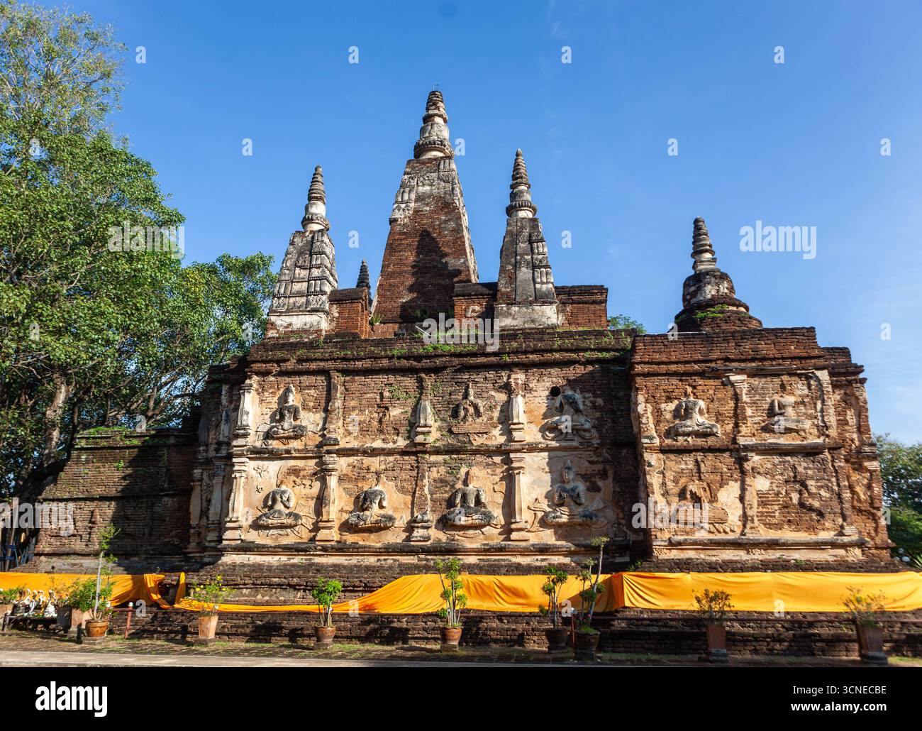 Old Wat Chet Yot Temple in Chiang Mai. Beautiful Buddhist temple Stock ...