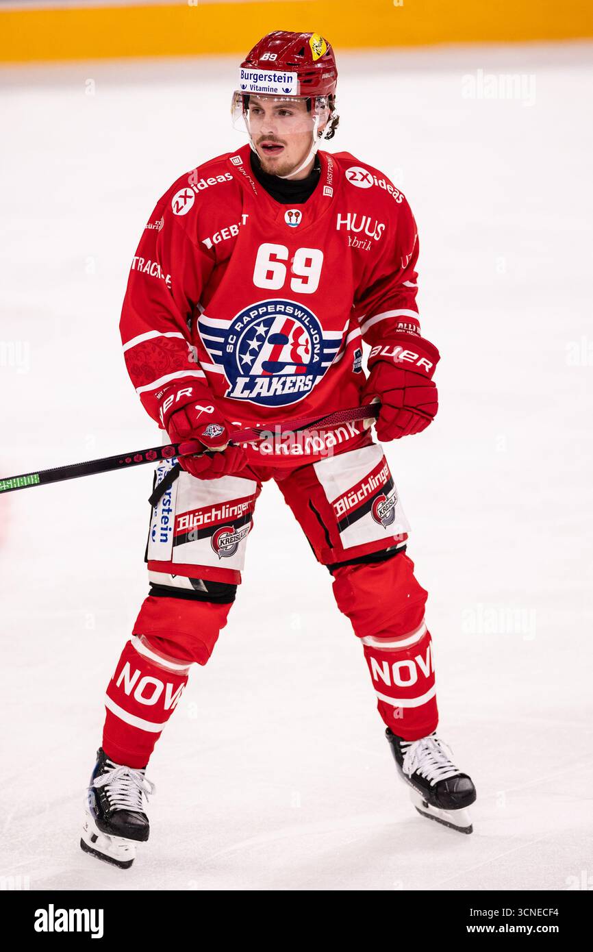 19/09/2025, Rapperswil, St.Galler Kantonalbank Arena, NL: SC Rapperswil-Jona Lakers - Lausanne ...