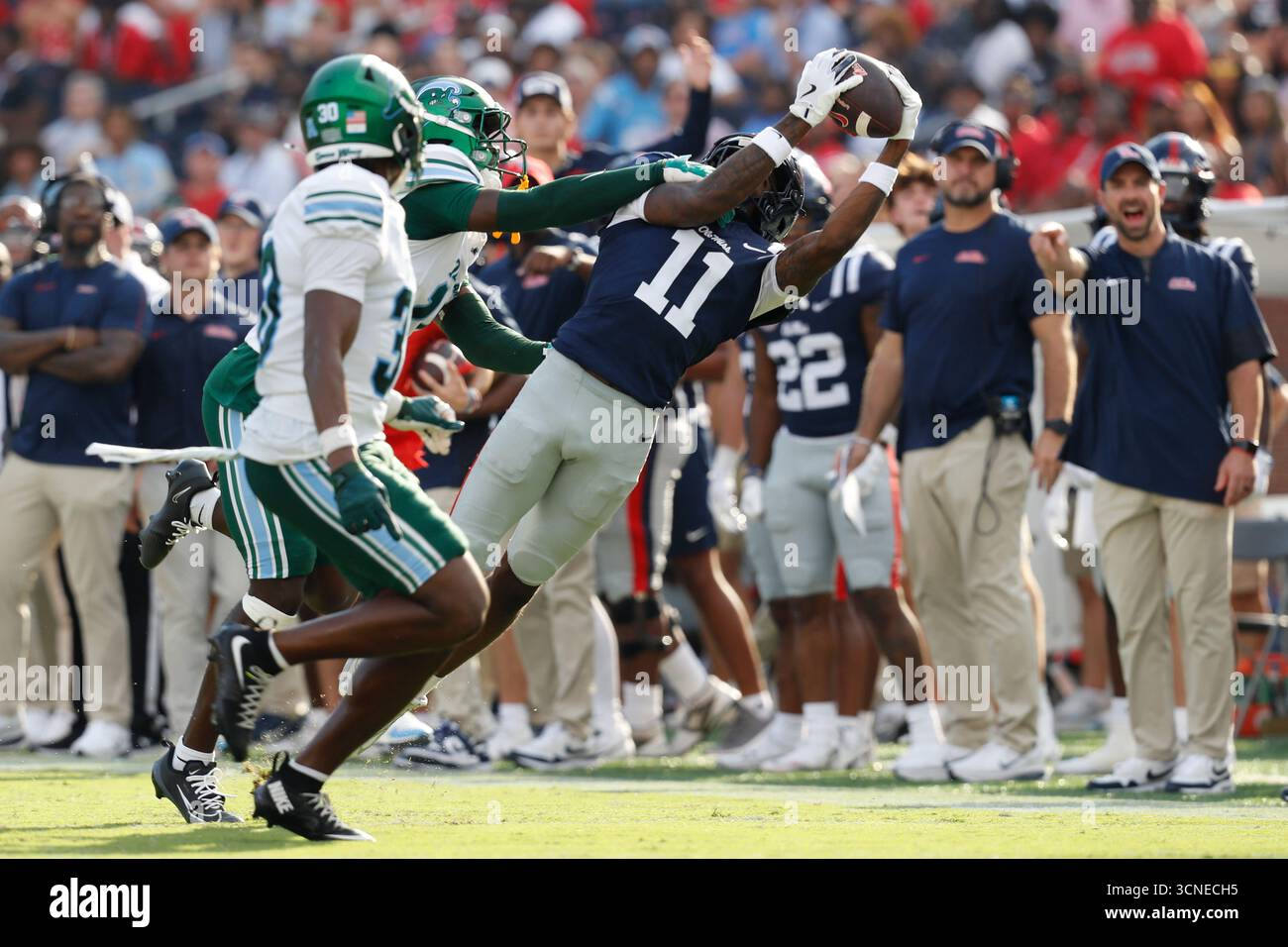 OXFORD, MS - SEPTEMBER 20: Ole Miss Rebels wide receiver Deuce ...