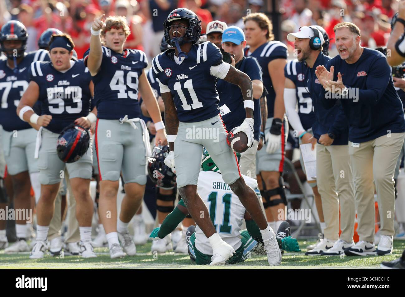 OXFORD, MS - SEPTEMBER 20: Ole Miss Rebels wide receiver Deuce ...
