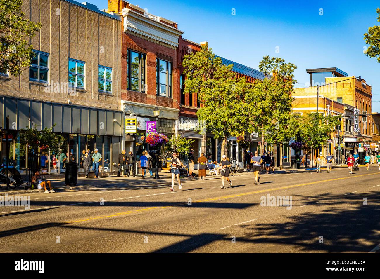 Bozeman, MT, USA - August 01, 2025: A dynamic image of a running ...