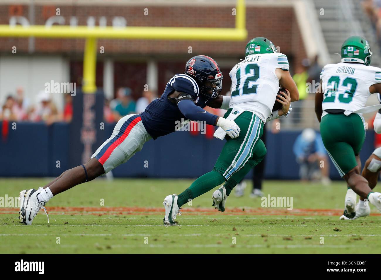 OXFORD, MS - SEPTEMBER 20: Ole Miss Rebels linebacker Suntarine Perkins ...