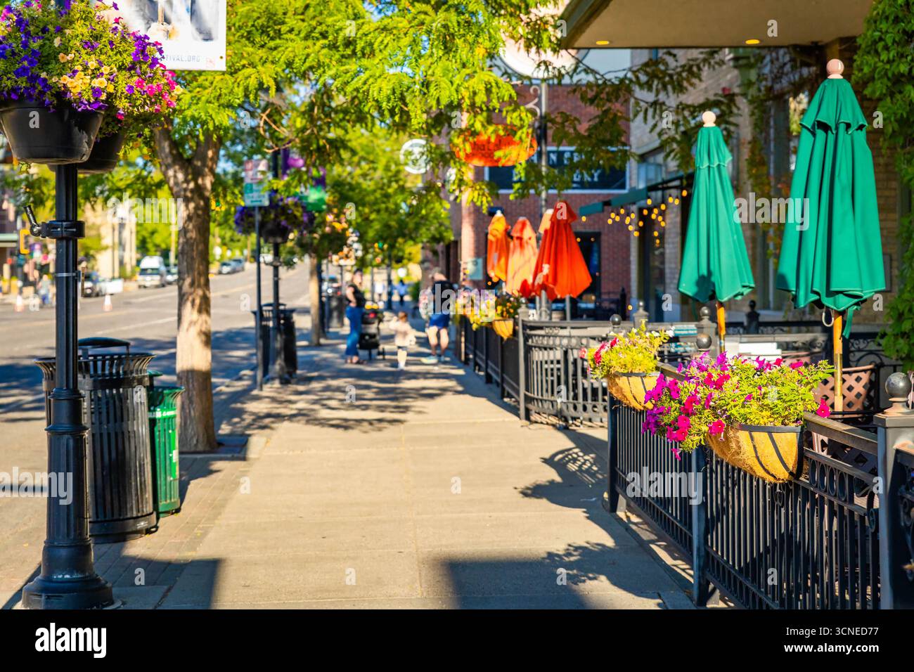 Bozeman, MT, USA - August 01, 2025: A beautiful street view of downtown ...