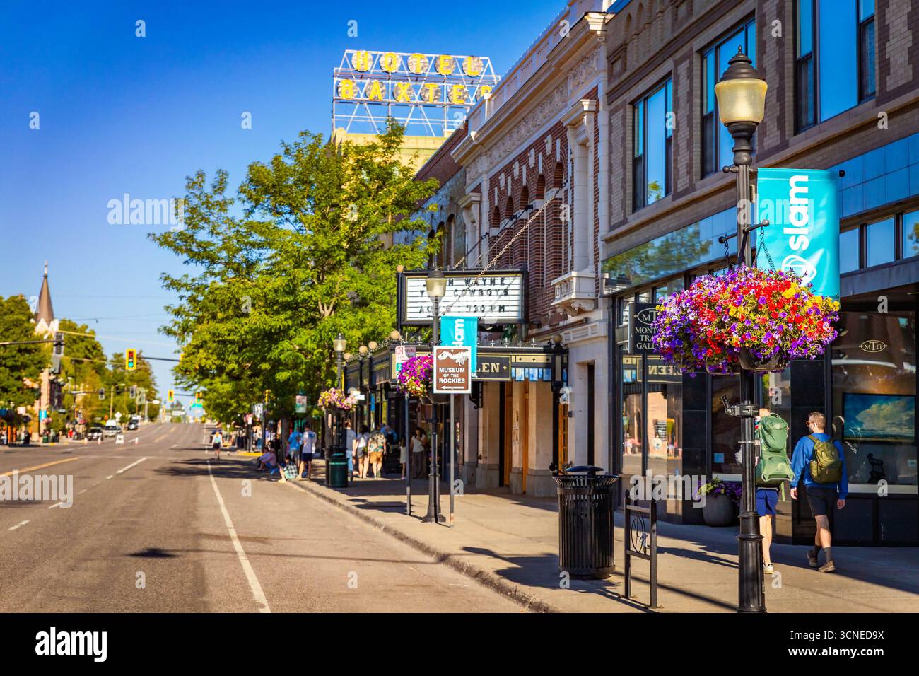 Bozeman, MT, USA - August 01, 2025: A beautiful street view of downtown ...