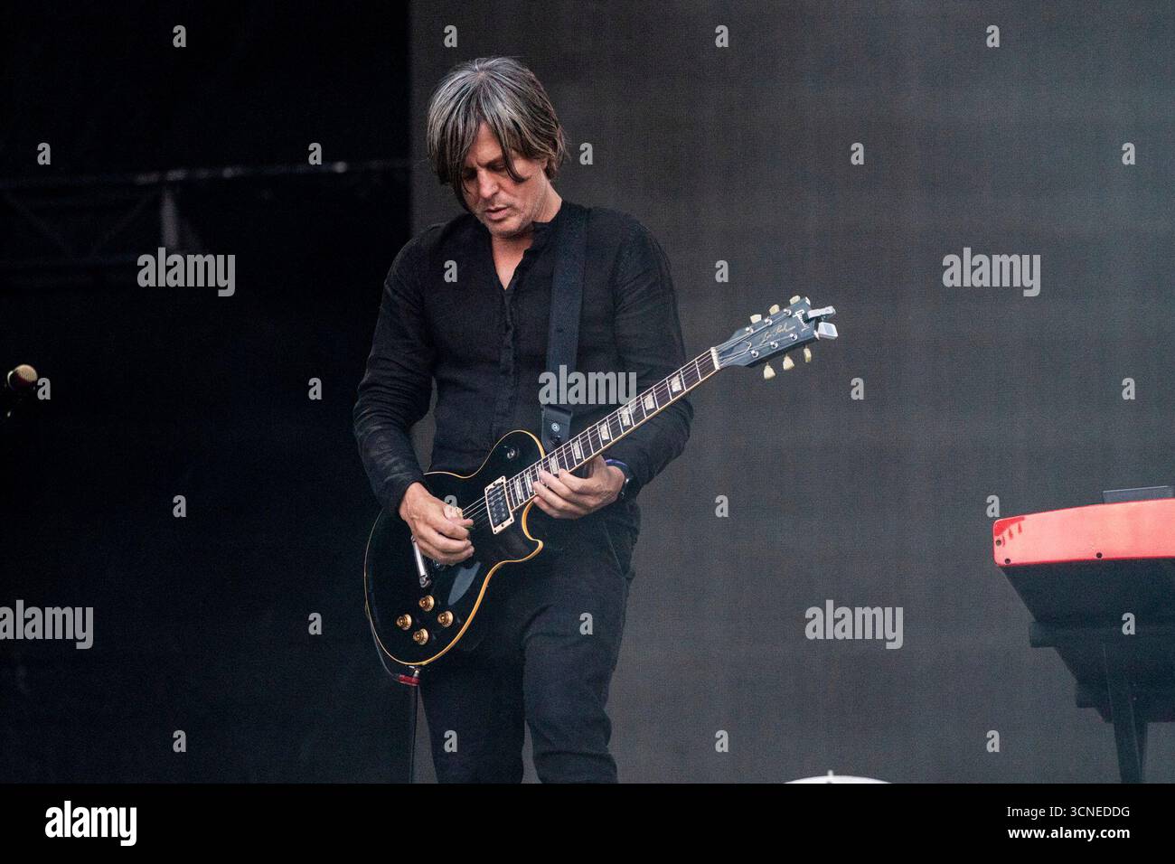 Greg Edwards of A Perfect Circle performs during Louder Than Life music ...