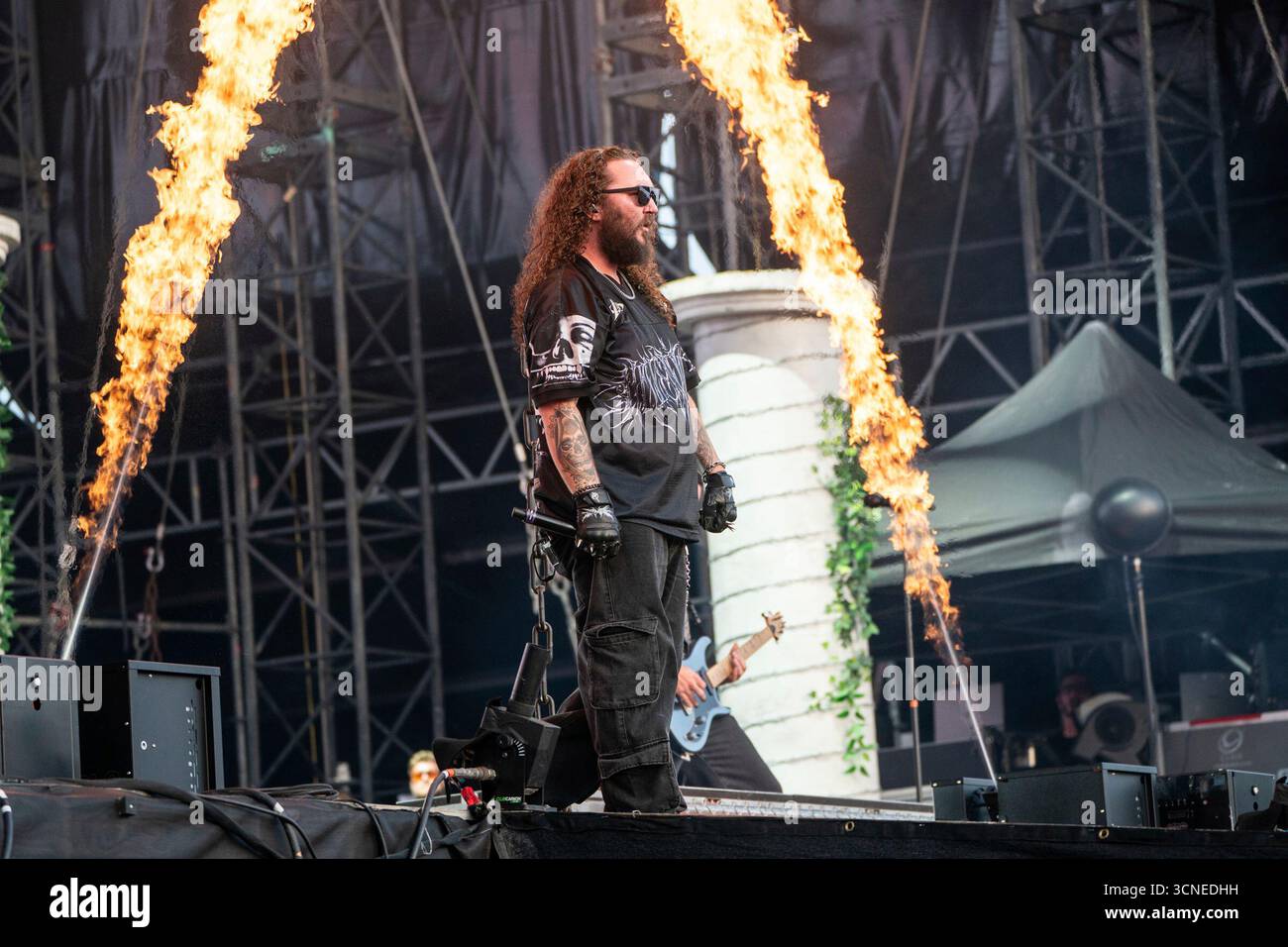 Eric Vanlerberghe of I Prevail performs during Louder Than Life music ...