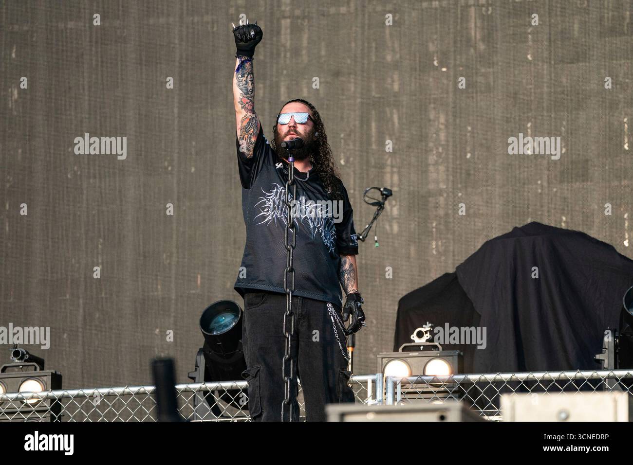 Eric Vanlerberghe of I Prevail performs during the Louder Than Life ...