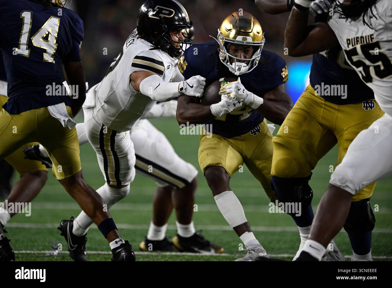 Notre Dame running back Jadarian Price (24) rushes for a touchdown ...