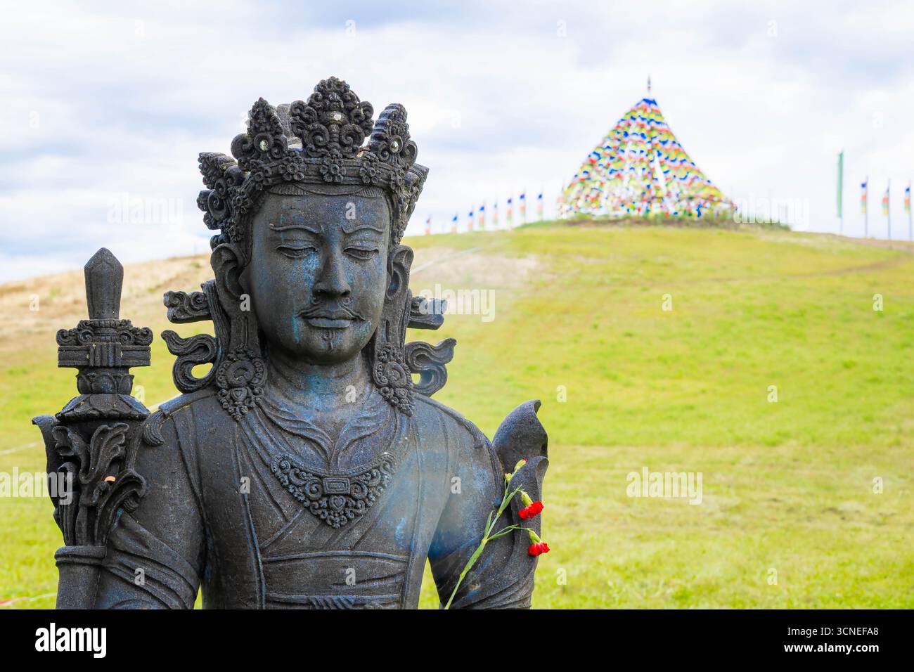 Ancient spiritual leaders statues are a key feature of the peaceful ...