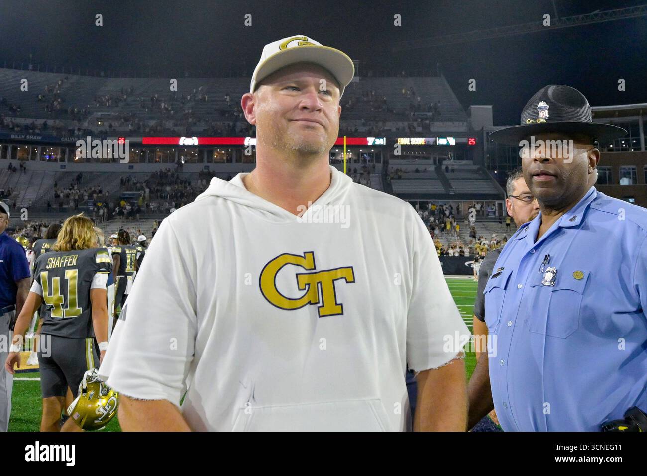 ATLANTA, GA - SEPTEMBER 20: Georgia Tech head coach Brent Key reacts ...