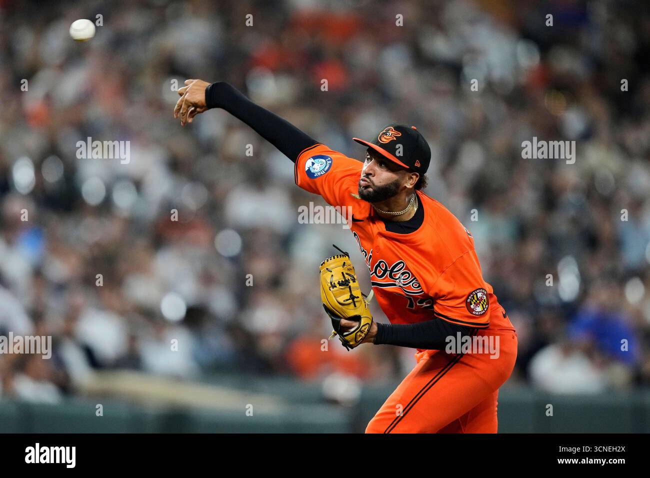 Baltimore Orioles relief pitcher Jose Espada delivers during the ...