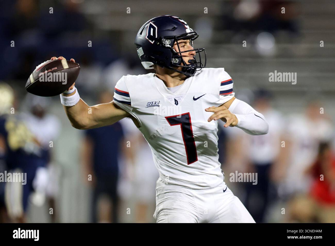 AKRON, OH - SEPTEMBER 20: Duquesne Dukes quarterback Logan Kushner (7 ...