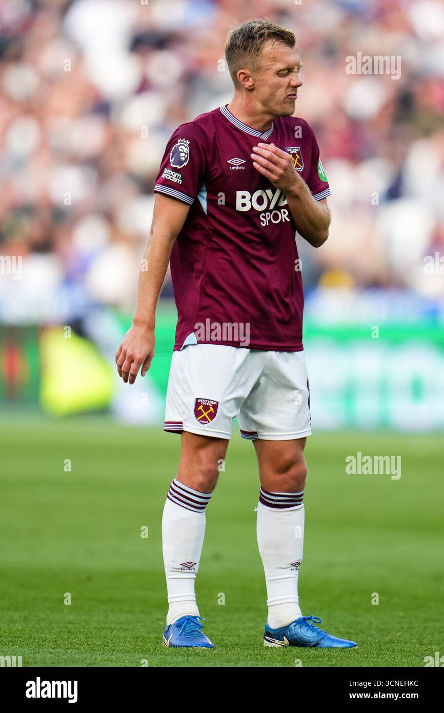 James Ward-Prowse of West Ham United during the Premier League match ...