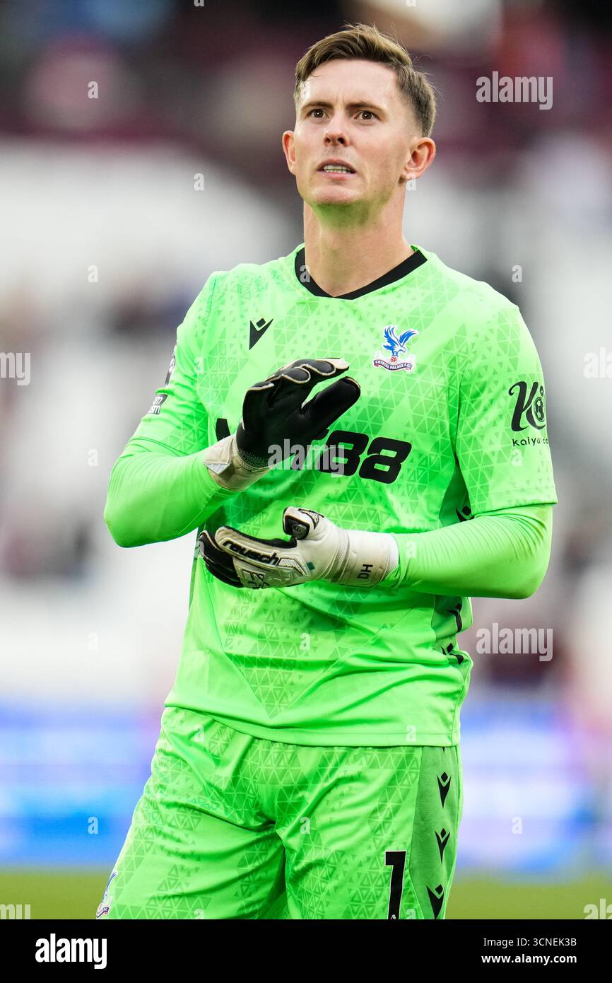 Dean Henderson of Crystal Palace during the Premier League match West Ham United vs Crystal ...