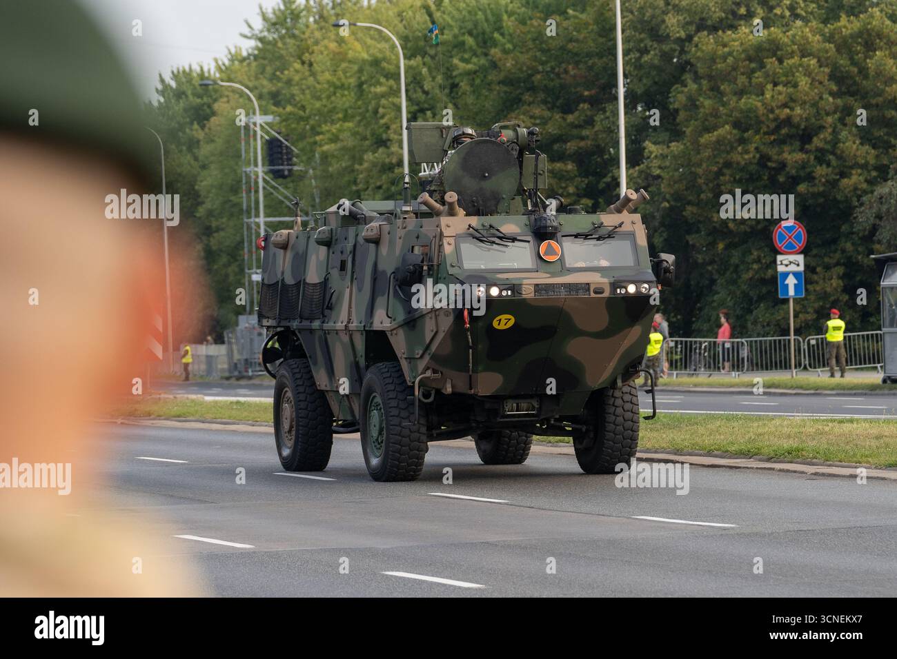 Kleszcz (reconnaissance vehicle) seen at Wislostrada during a military ...
