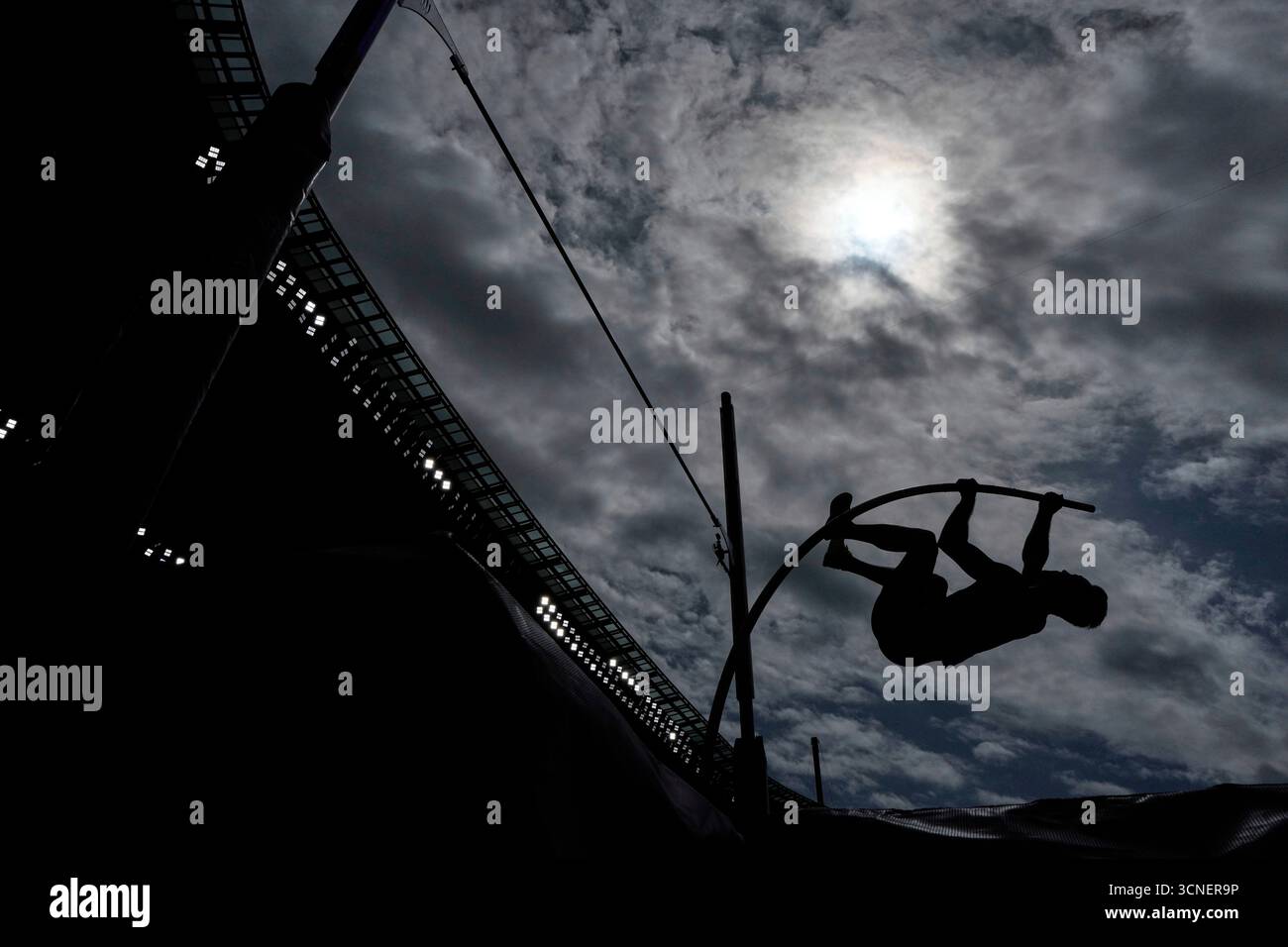 Germany's Niklas Kaul competes in the decathlon pole vault at the World ...