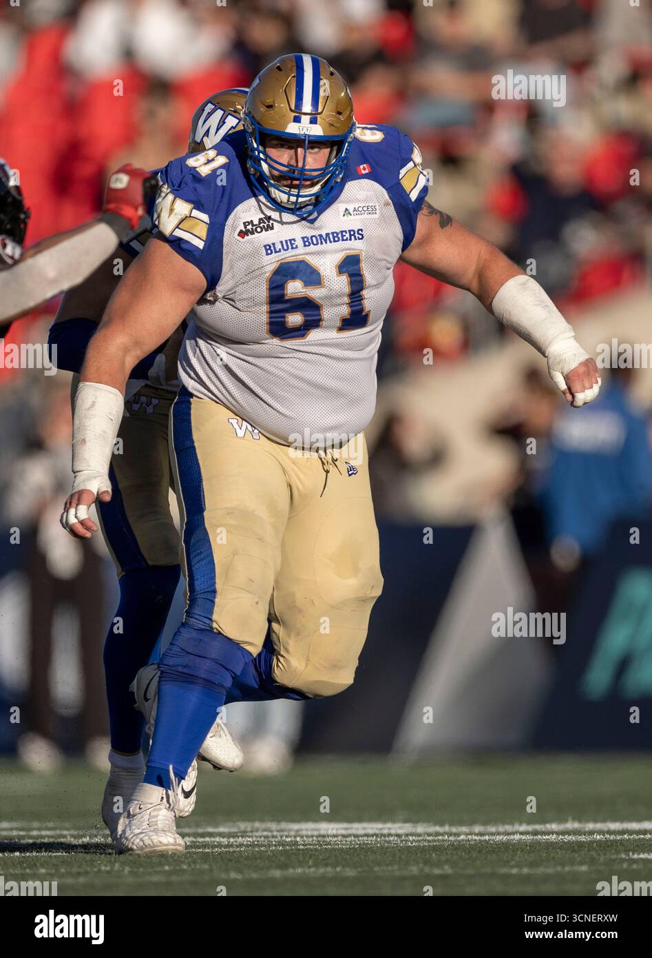 Ottawa, Canada. 20 Sep 2025. Gabe WALLACE (61) of the Winnipeg Blue ...