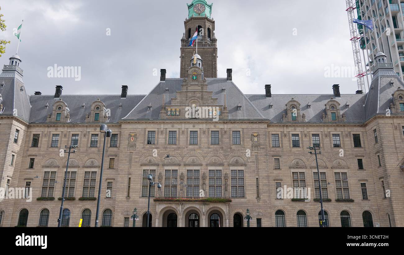 ROTTERDAM, NETHERLANDS - SEPTEMBER 13, 2025 - Stadhuis Rotterdam, the ...