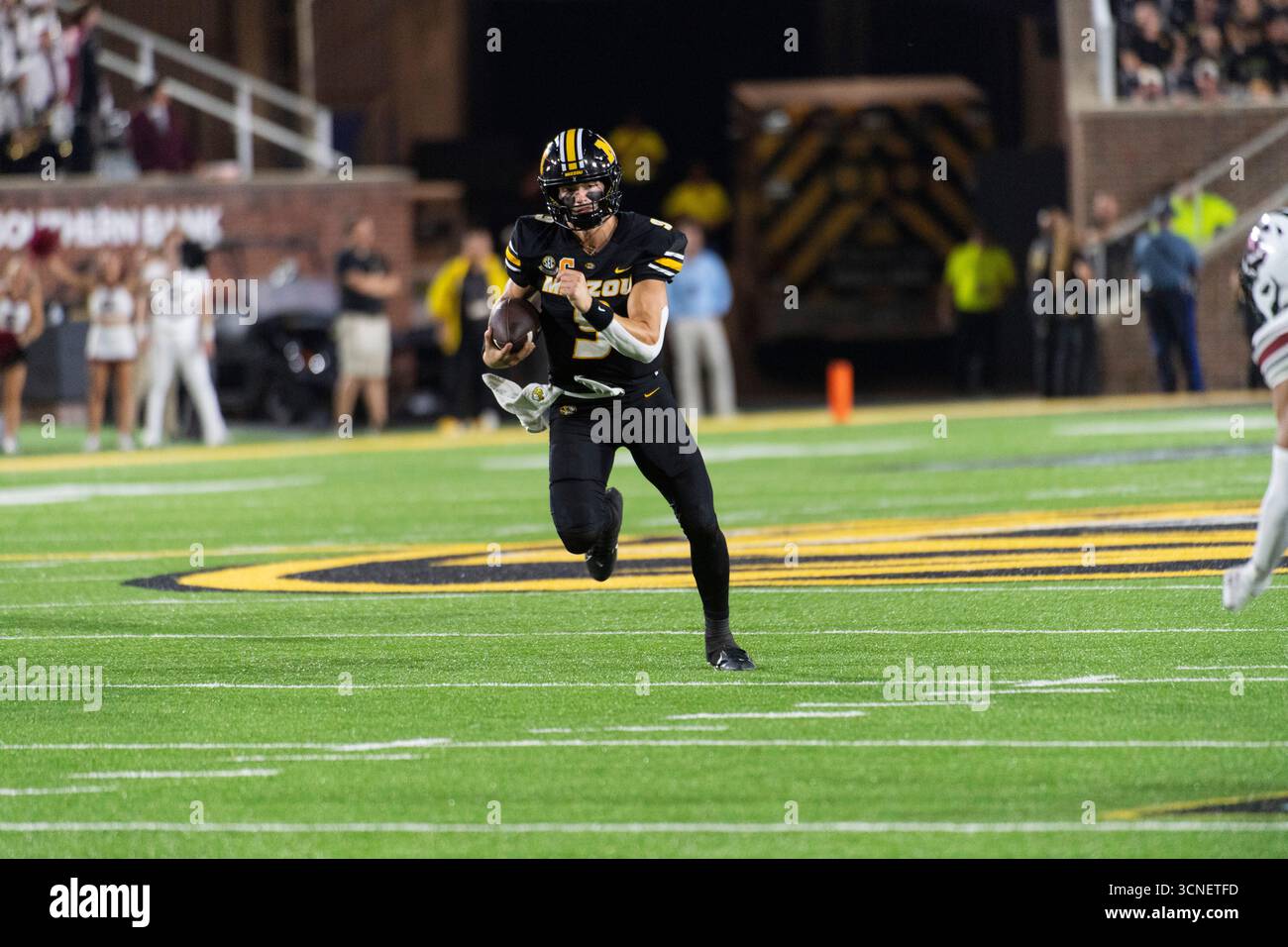Missouri quarterback Beau Pribula runs during the second half of an ...
