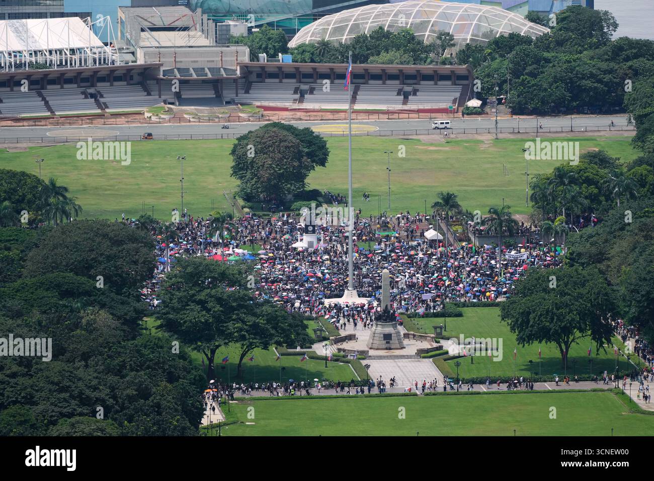 Protesters gather during an anti-corruption rally in Manila ...