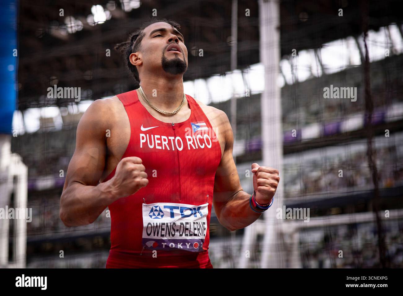 Ayden Owens Delerme (PUR) an Tag 9 der World Athletics Championships im ...