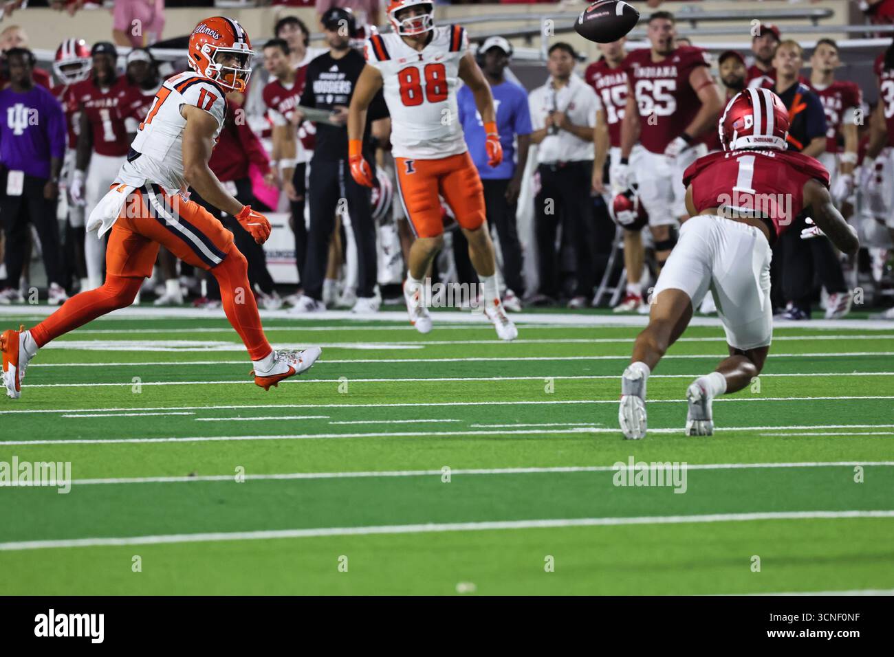Saturday, September 20, 2025: during the NCAA football game between the Illinois Fighting Illini ...