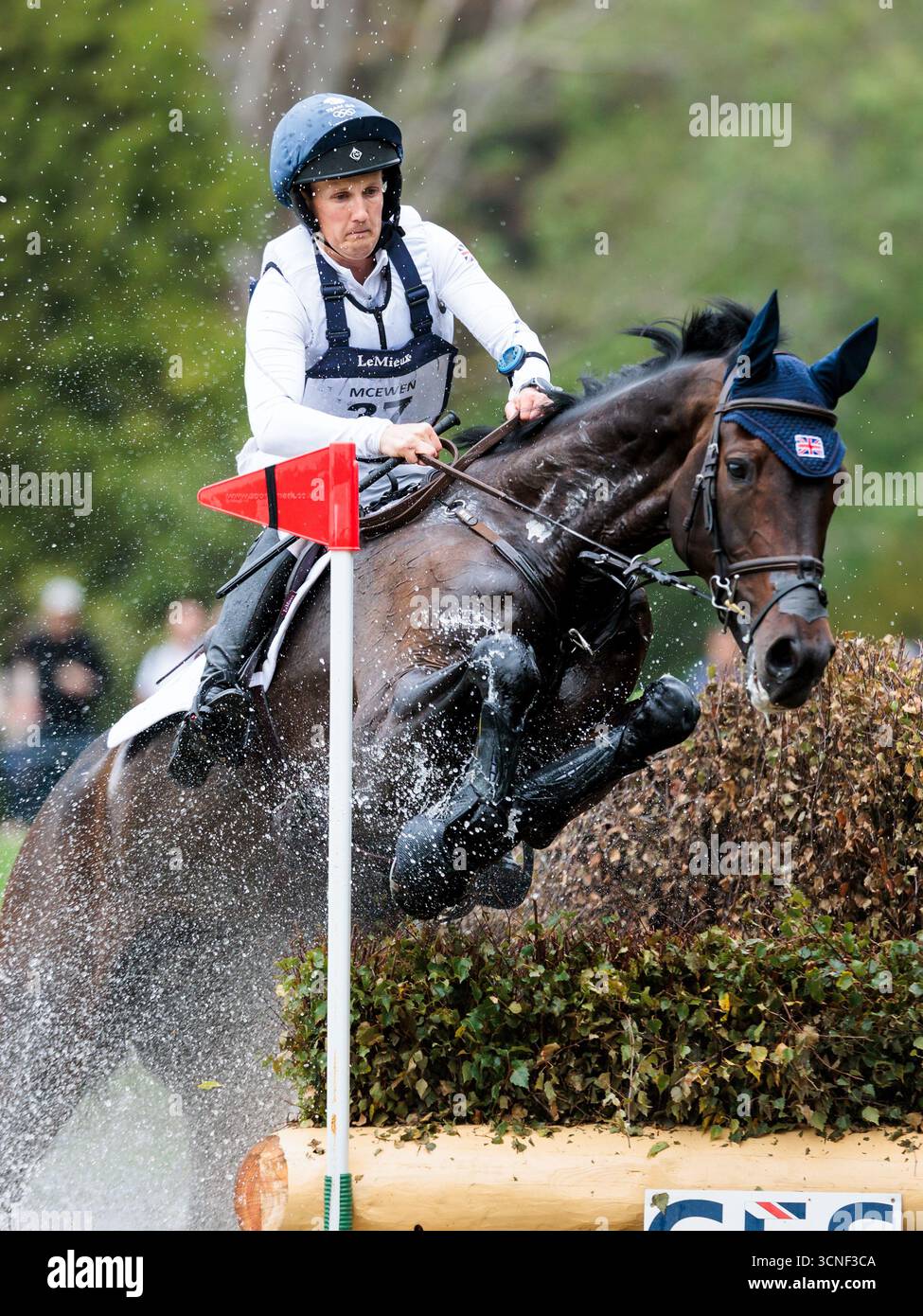 Tom Mcewen of Great Britain riding Jl Dublin during the cross country ...