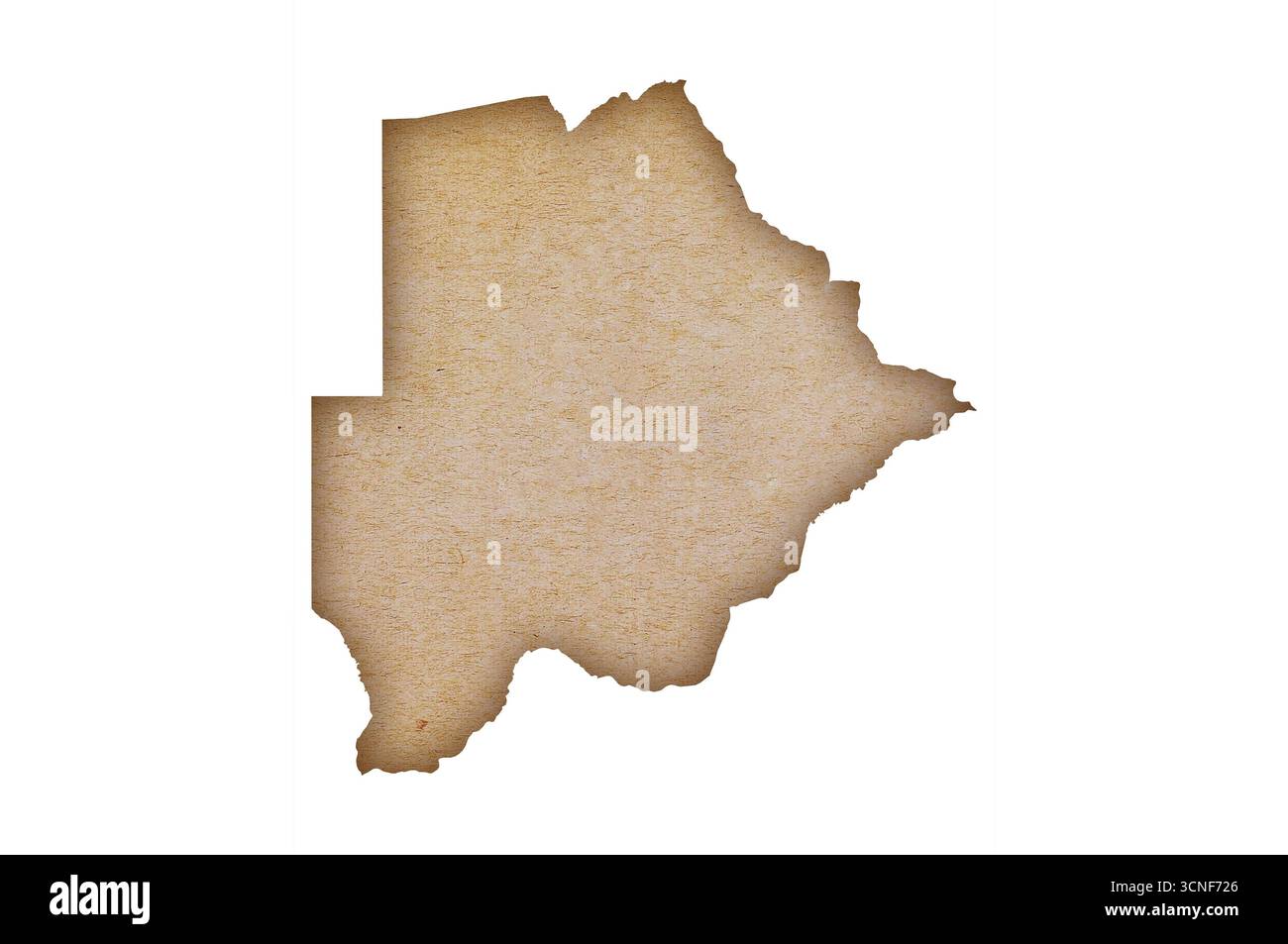 Accurate and detailed map of Botswana on grunge paper Stock Photo - Alamy