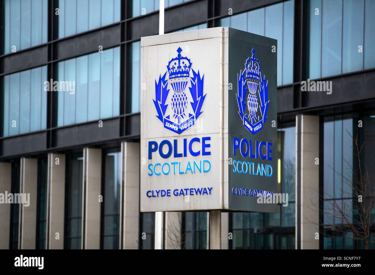 File photo dated 05/01/2020 of Police Scotland Clyde Gateway ...