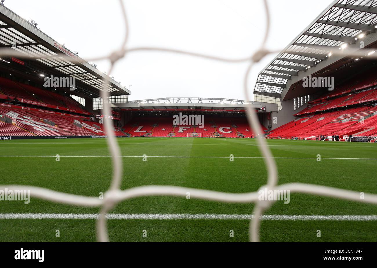 Liverpool, England, 20th September 2025. A general view of Anfield ...