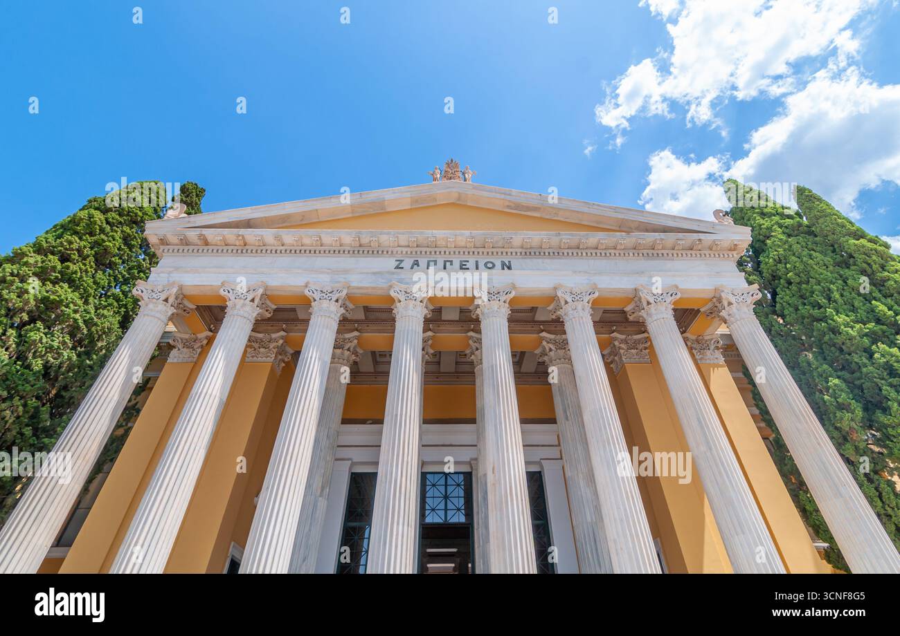 Athens, Greece - 30 July 2025 : Ancient building the Zappeion, monument ...