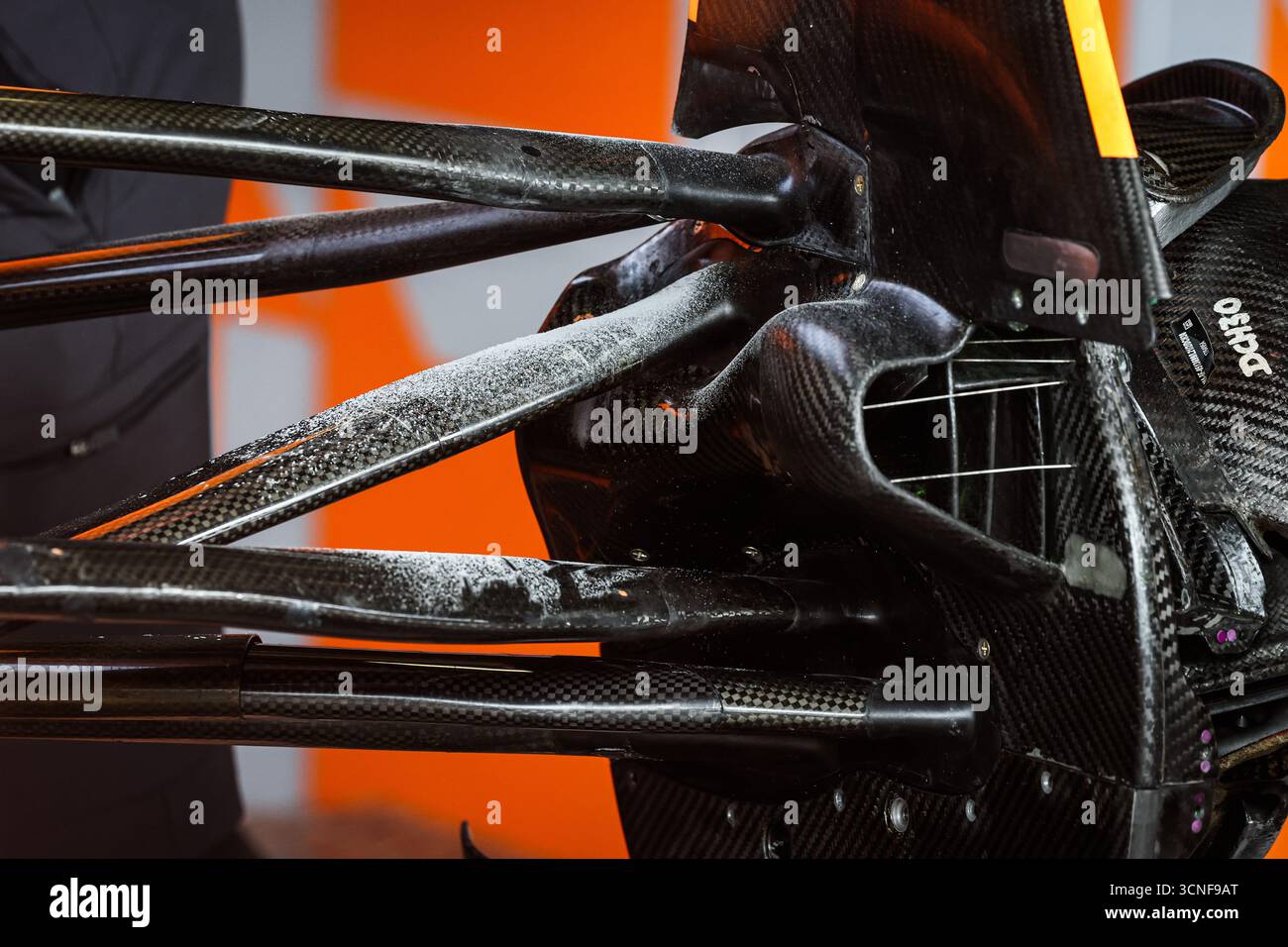 front suspension of the McLaren F1 Team MCL39, mechanical detail during ...