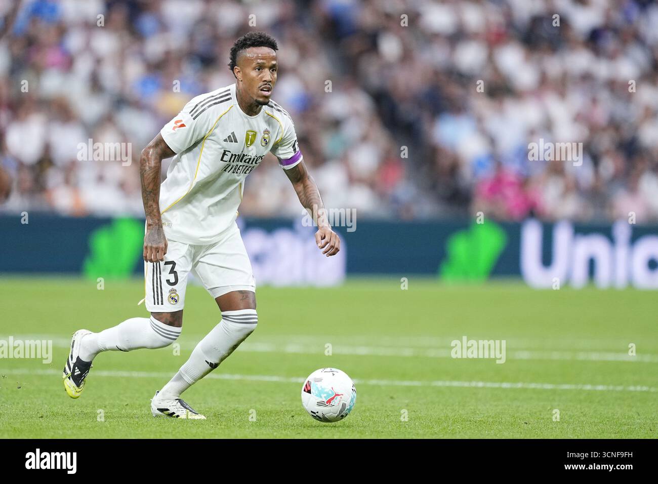 Eder Militao of Real Madrid during the Spanish championship La Liga ...