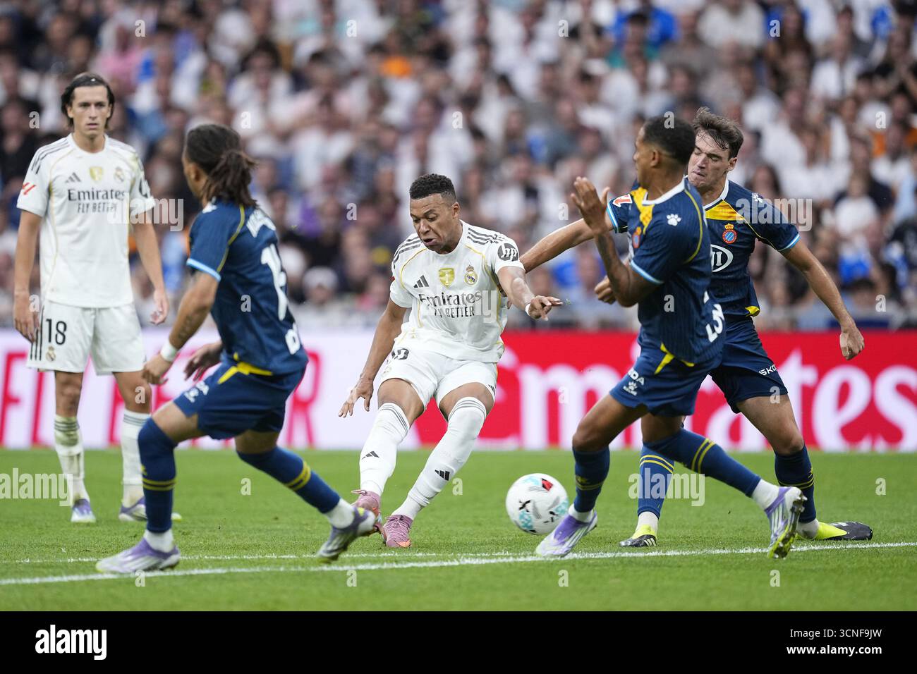 Kylian Mbappe of Real Madrid during the Spanish championship La Liga ...