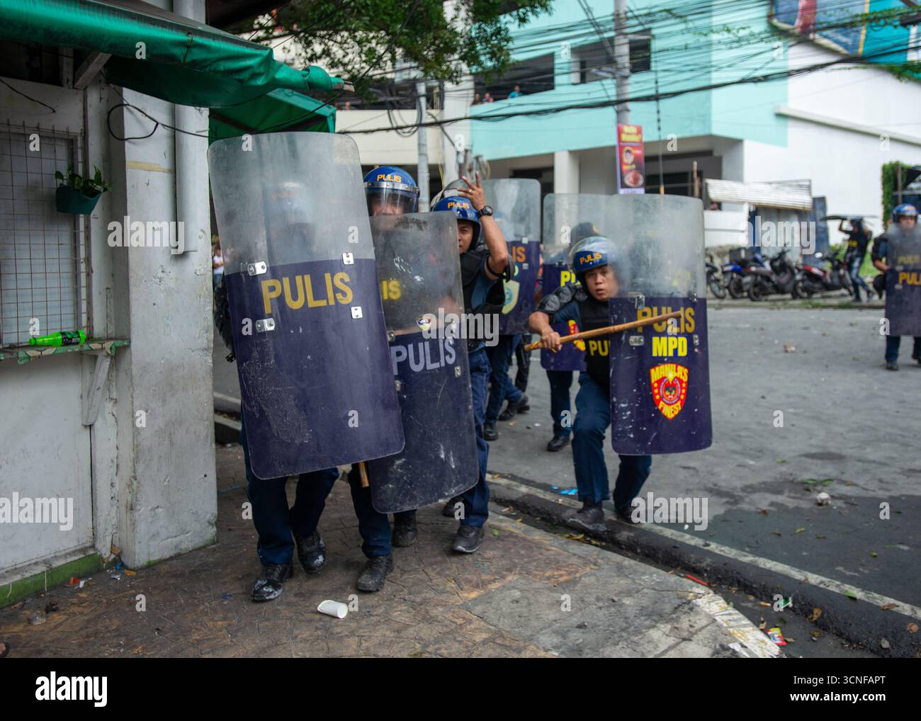 Manila, Manila, Philippines. 21st Sep, 2025. Police officers of the ...