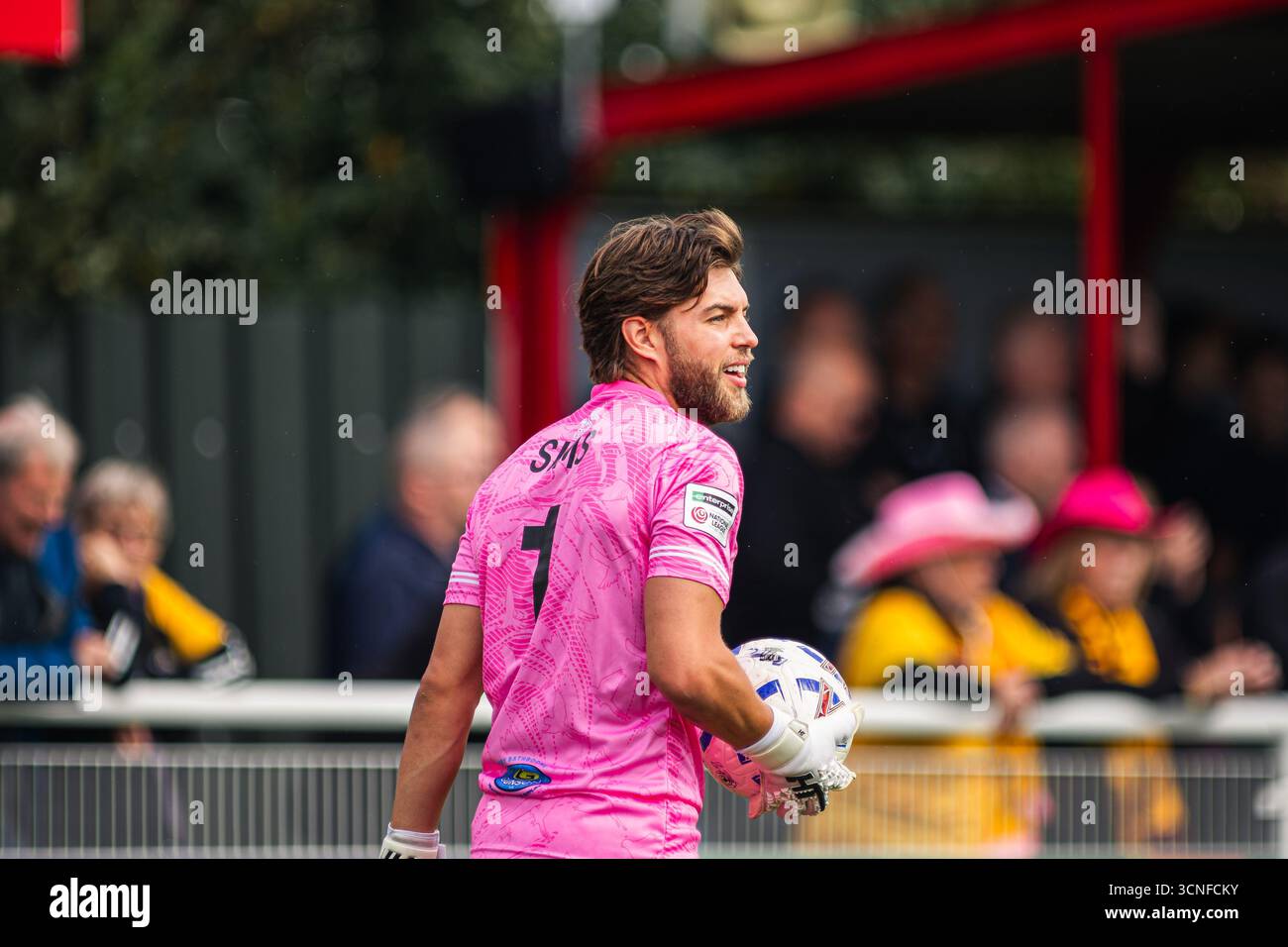 Brackley, UK. 20th Sep, 2025. Jack Simms (1 Sutton United) looks on ...