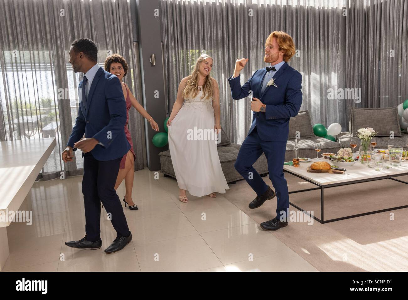 Diverse friends wearing formal hi-res stock photography and images - Alamy