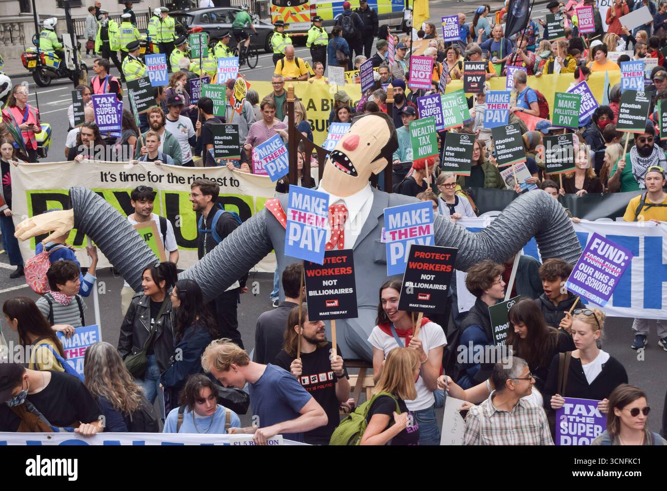 London, UK. 20th September 2025. Protesters gather for the Make Them ...