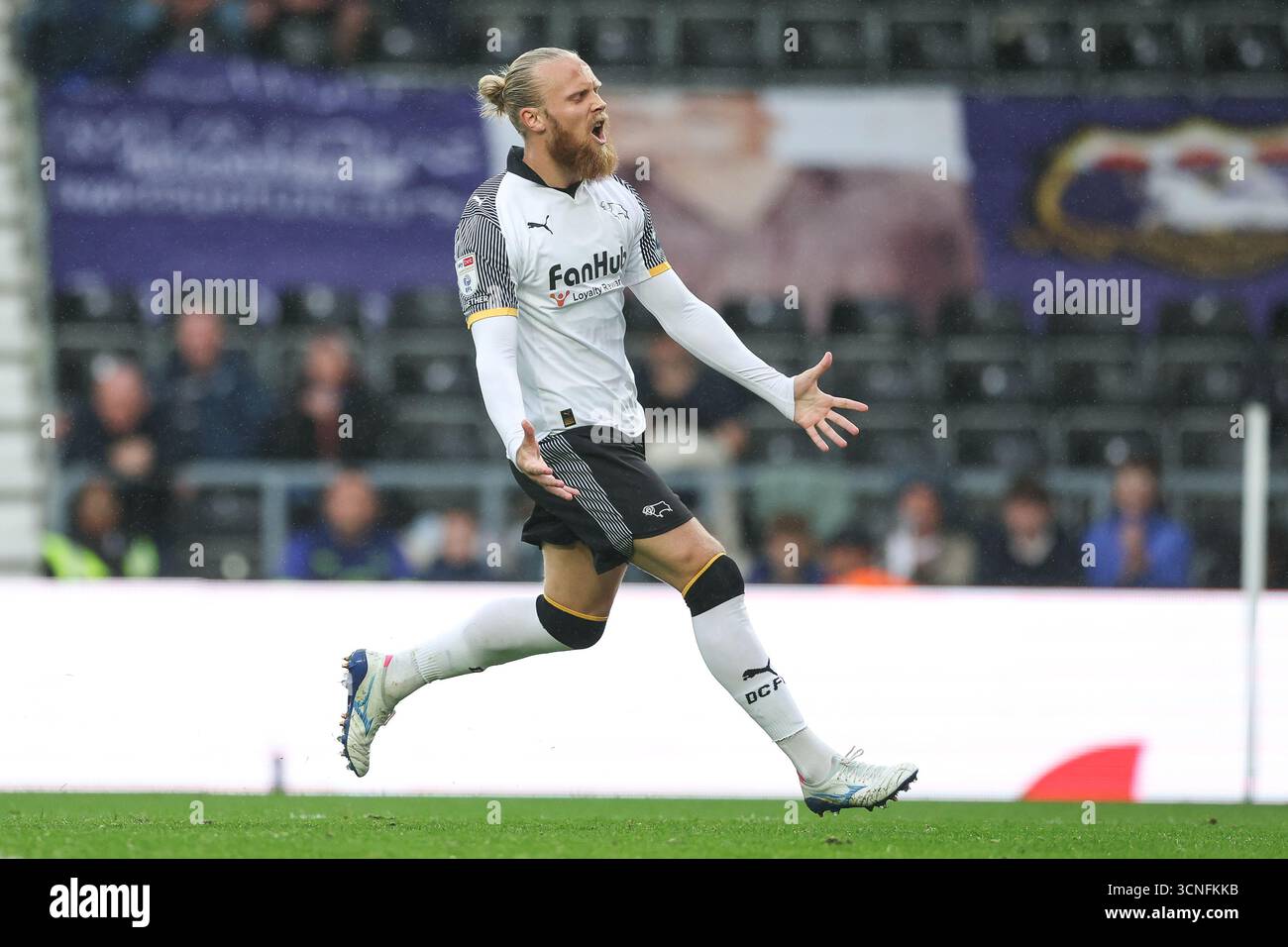 Derby County's Lars-Jorgen Salvesen during the Sky Bet Championship ...