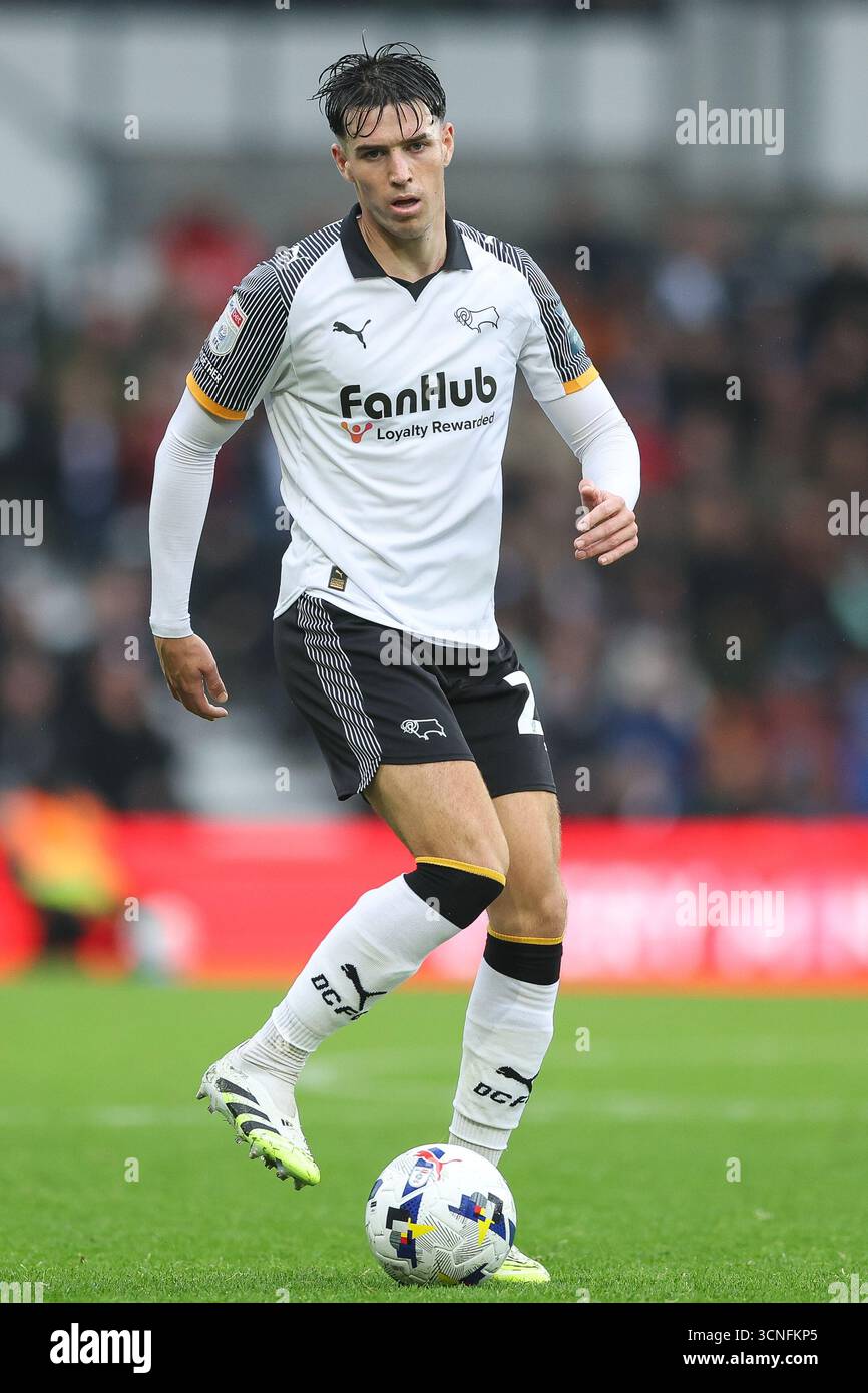 Derby County's Max Johnston during the Sky Bet Championship match at ...