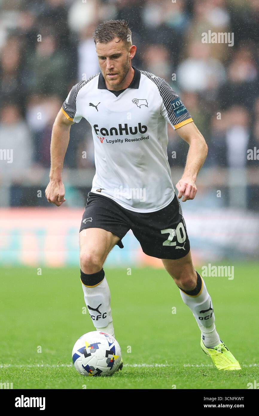 Derby County's Callum Elder during the Sky Bet Championship match at ...
